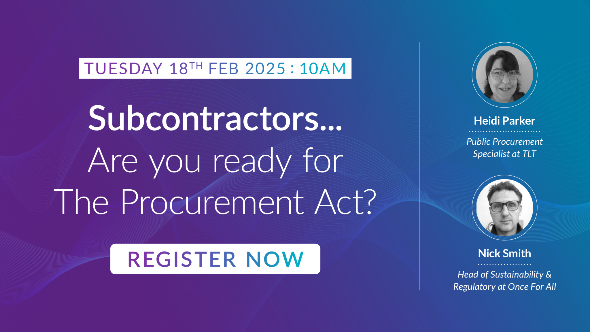Webinar | Subcontractors – Are you ready for The Procurement Act ...